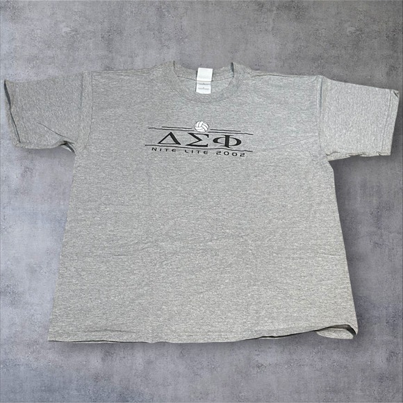 Gildan | Shirts | Delta Sigma Phi Nite Lite 202 Asu Volleyball Tshirt ...